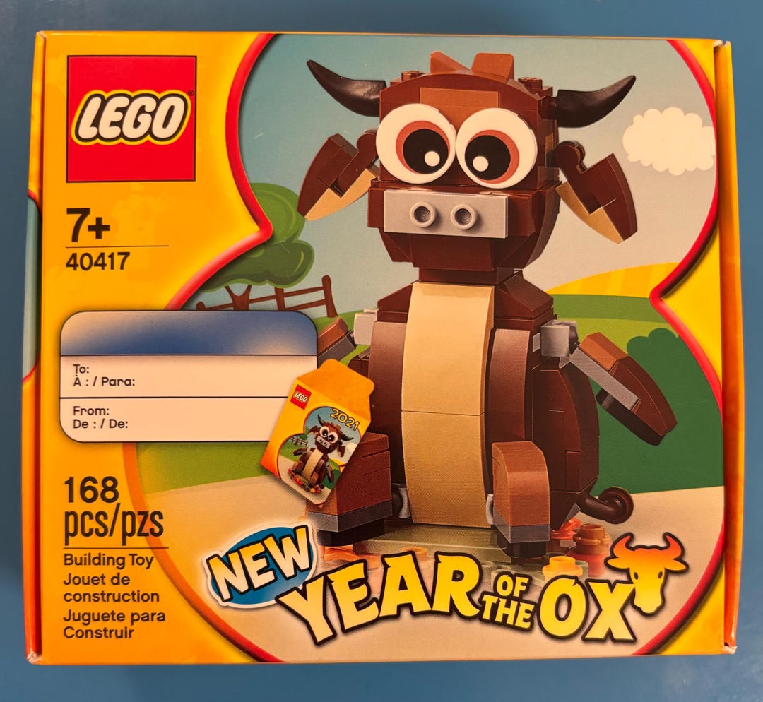LEGO Year of the Ox Special Edition #40417, 168 Pieces Ages 7+ NIP - Etsy