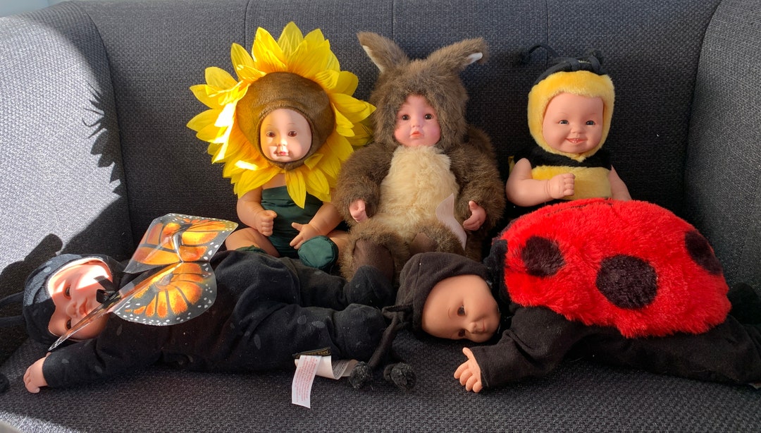 Vintage 1990s Anne Geddes Dolls 5 to Choose From Ladybug, Bumblebee ...