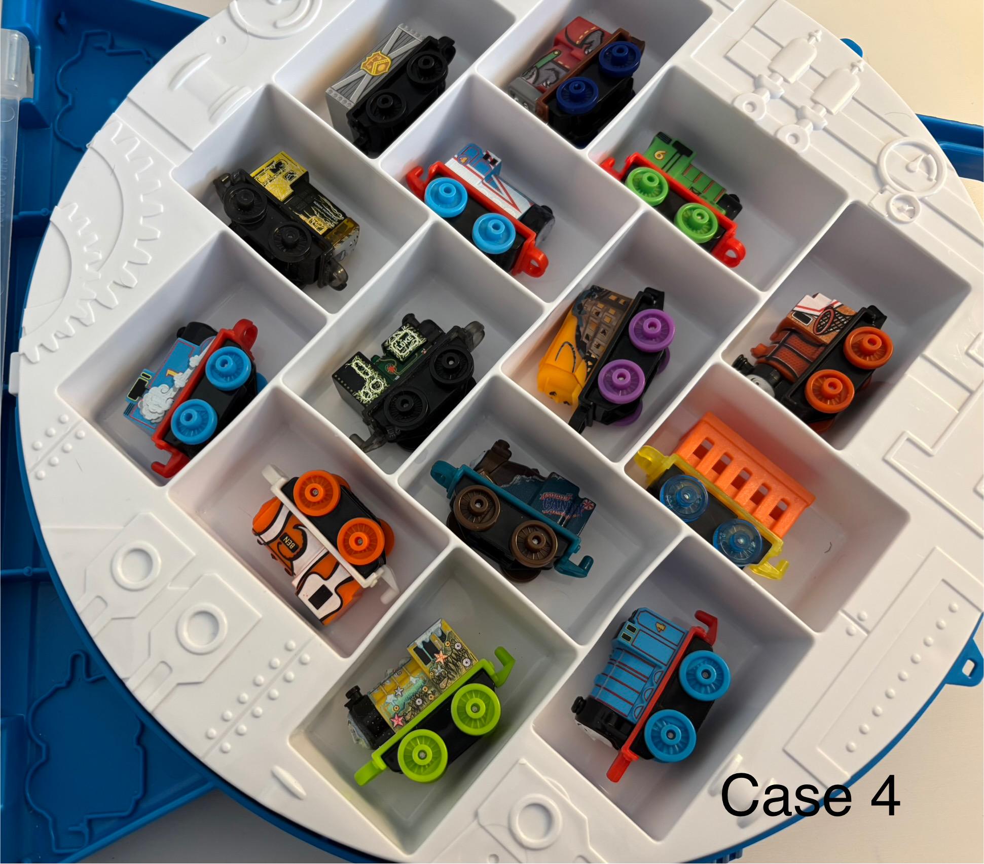 Thomas the Tank Engine Minis With Round Case Holds 14 Mini Trains ...