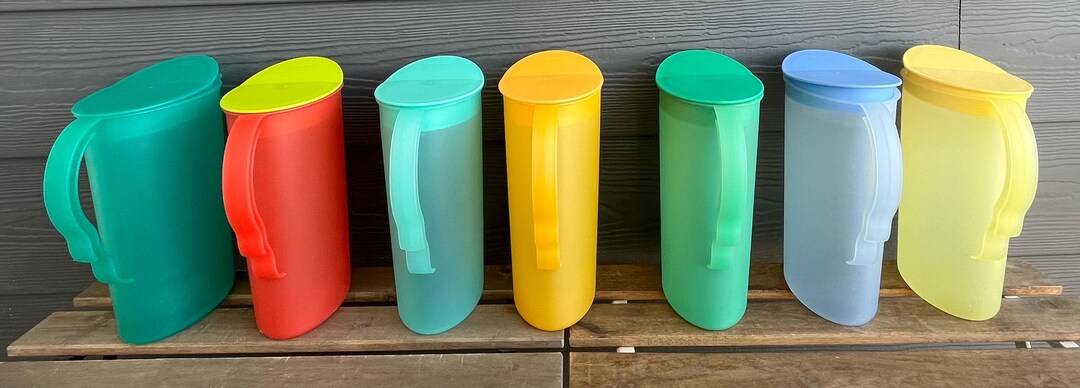 Tupperware Impressions Juice Jug With Rocker Lid 2.1 L, 8-3/4 Cups 3333 ...