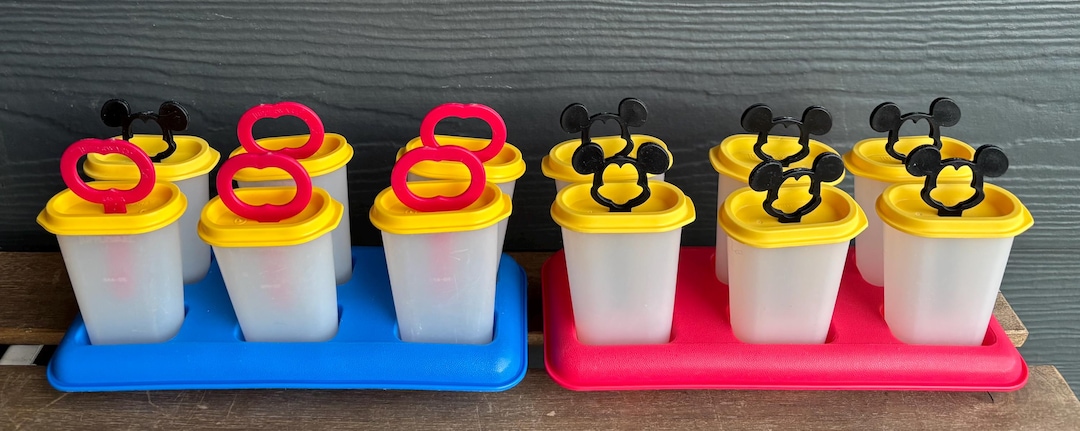 Tupperware Ice Tups Popsicle Freezer Molds Pink or Disney’s Mickey ...