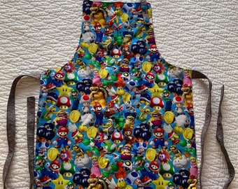 Super Mario Kids Apron - Etsy