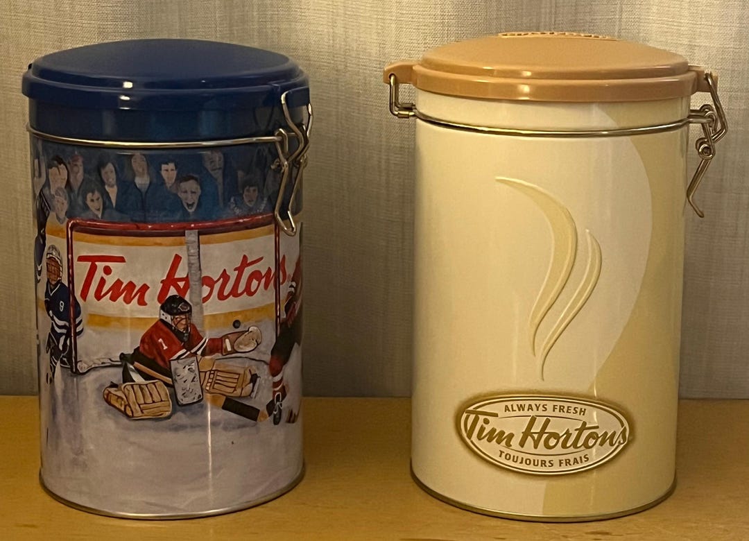 Tim Hortons Limited Edition Collector Series Tins 4-3/8” Diameter X 7 ...