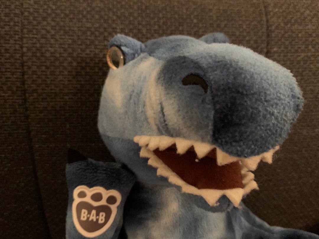 Build a Bear Blue Dinosaur 16” Plush Toy T Rex Tyrannosaurus - Etsy