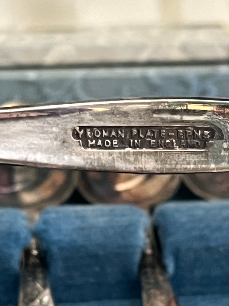 Vintage Cake Server Set Yeoman Plate EPNS Made in England With Case ...