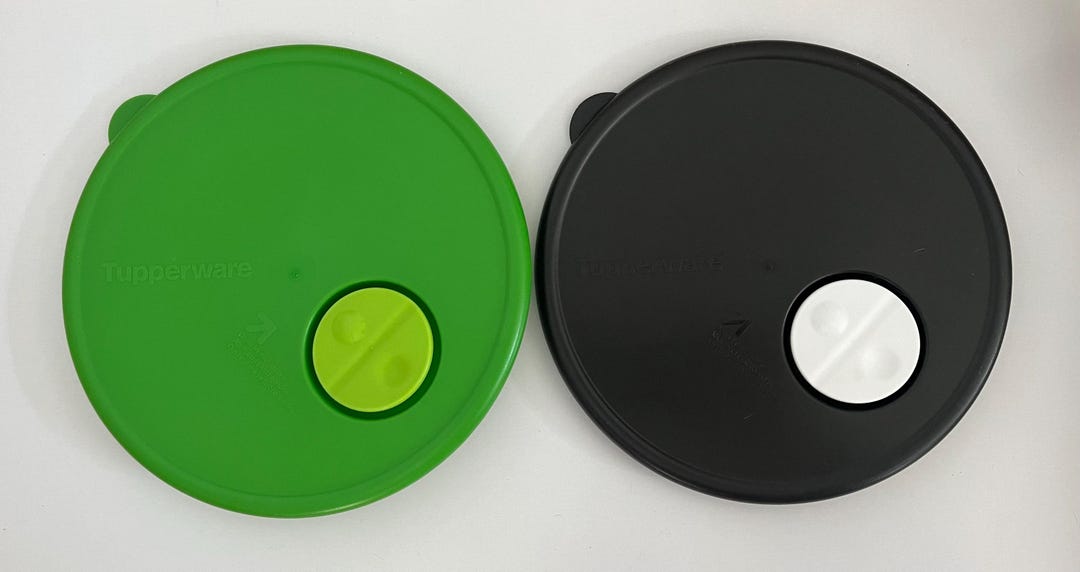 Tupperware Replacement Lid Vented Round 3702 - 7-3/8” Diameter Choose ...