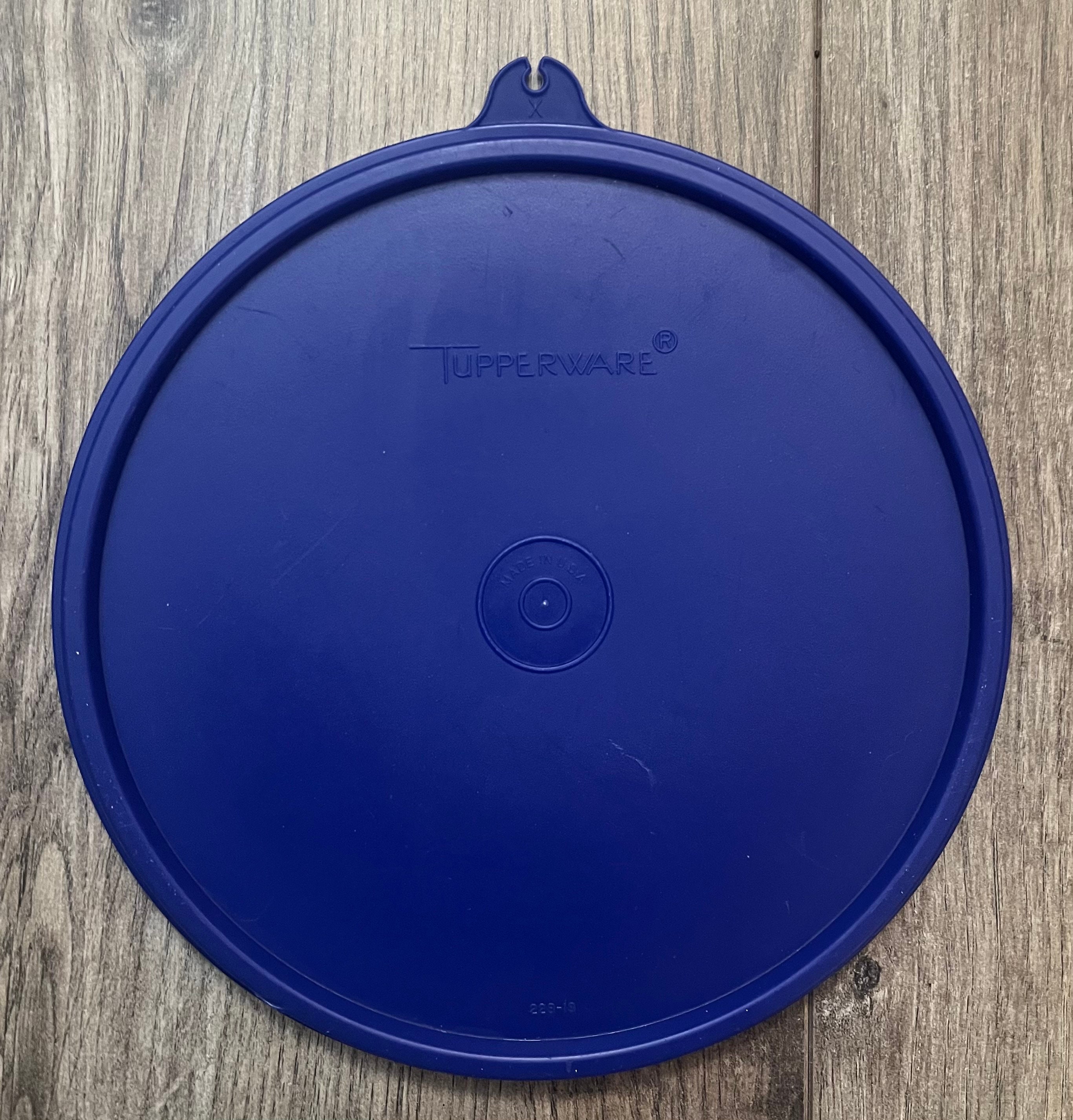 Vintage Tupperware Round Flat-out Lids With Split Tabs 5454A 6 Diameter ...
