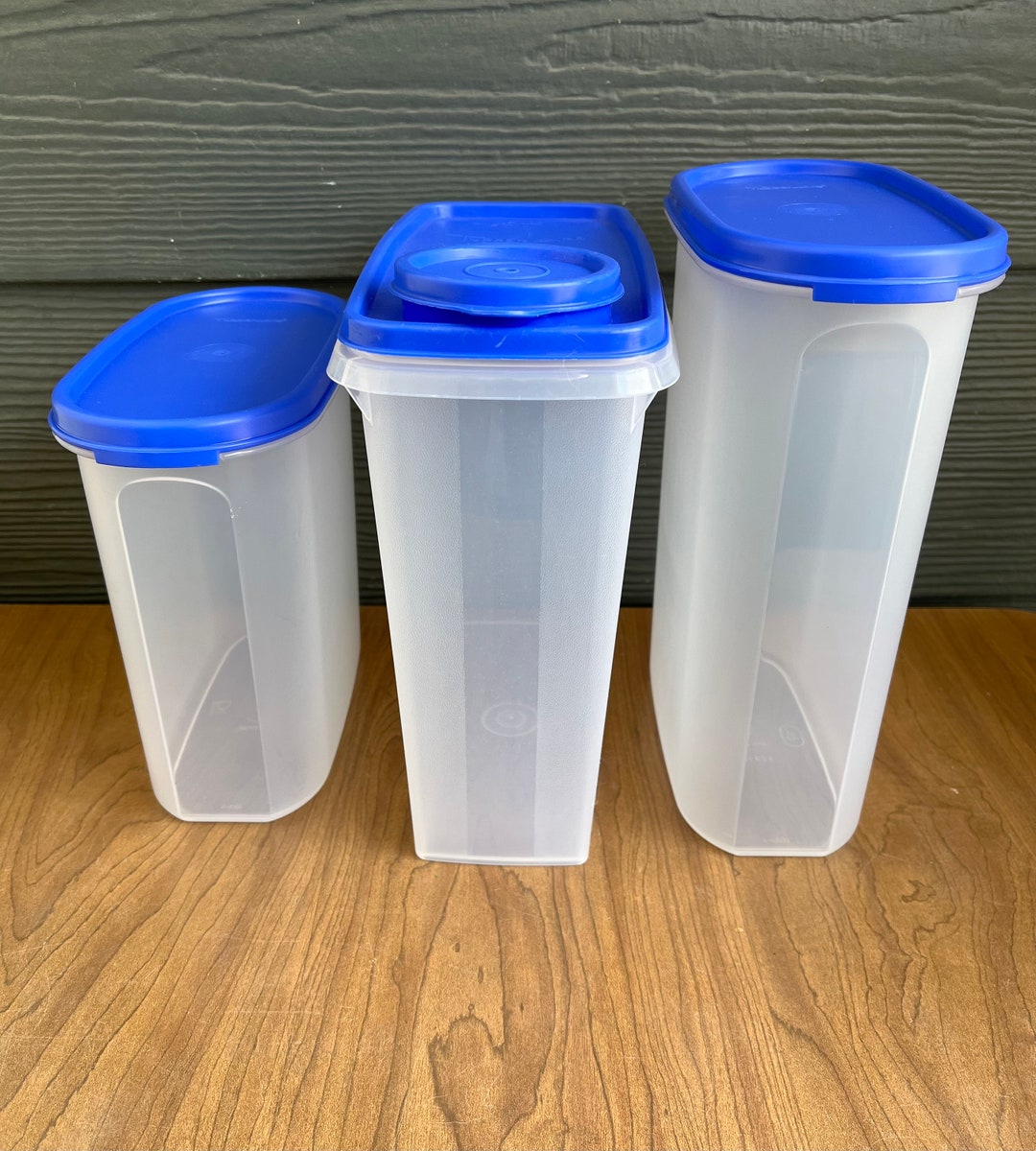Vintage Tupperware Modular Mates Storage Containers With Bright Blue ...