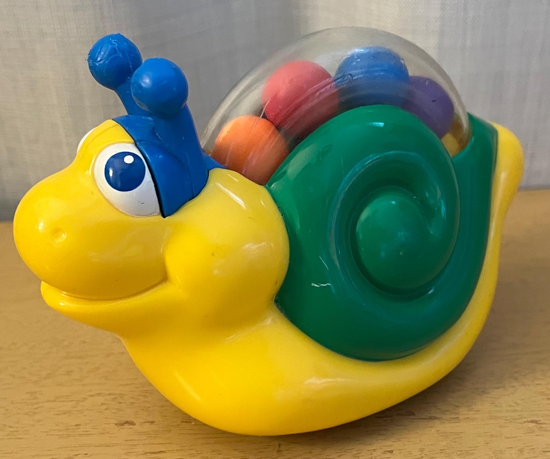 Vintage 1997 Shelcore Roll-along Snail Toddler Toys - Etsy