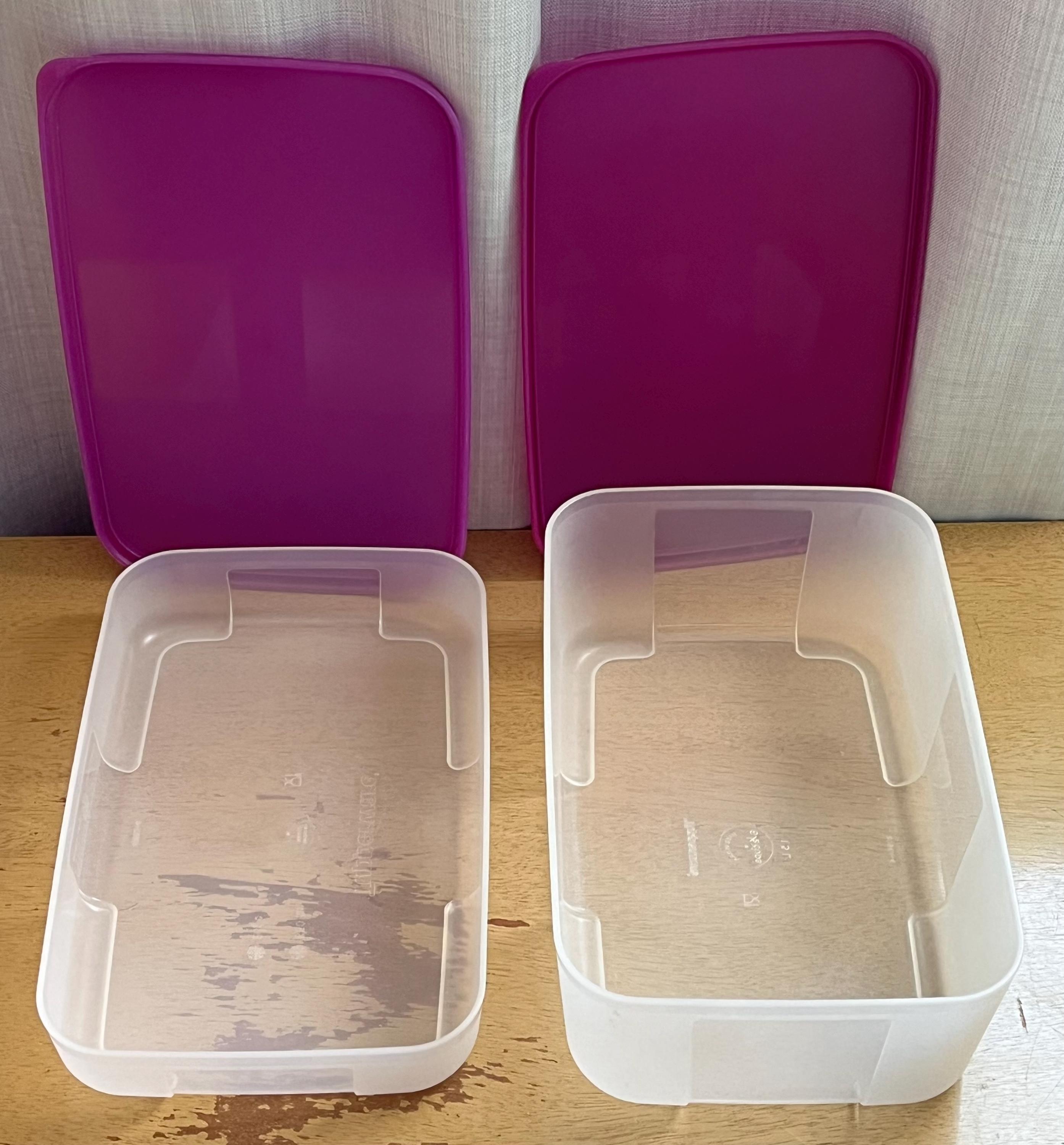 Tupperware Freezer Mates With Berry Purple Lids Two Sizes to Choose ...