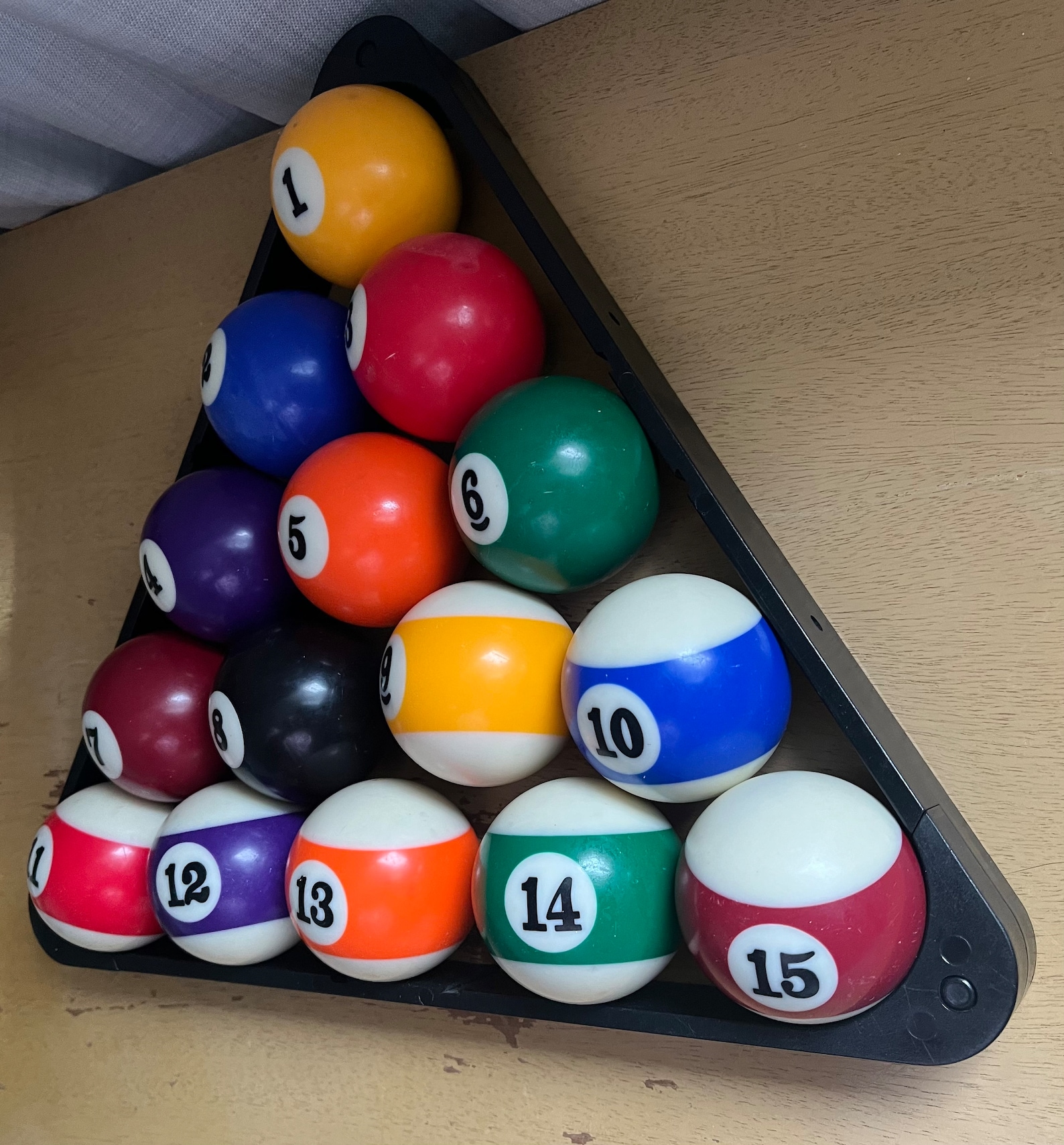 Vintage Bakelite Complete Set of Billiards Balls Numbered 1 -> 15 ...