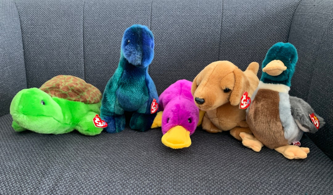 TY Original Beanie Buddies to Choose From: Duck, Turtle, Dachund ...