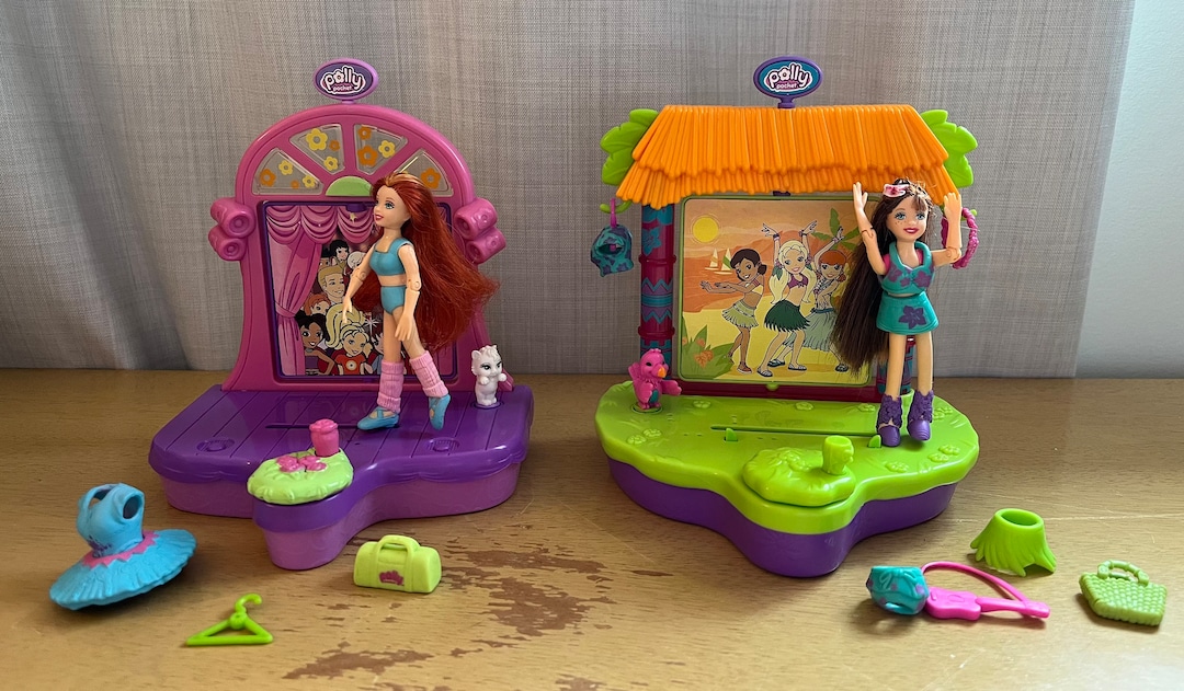 Polly Pocket Dance & Groove Vintage Playsets With Accessories Doll ...