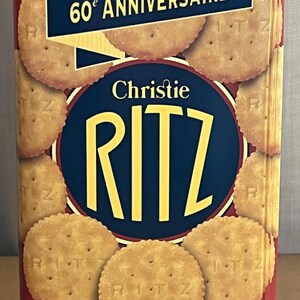 Vintage Christies Ritz Cracker Tin Biscuits 60th Anniversary 1935 1995 ...