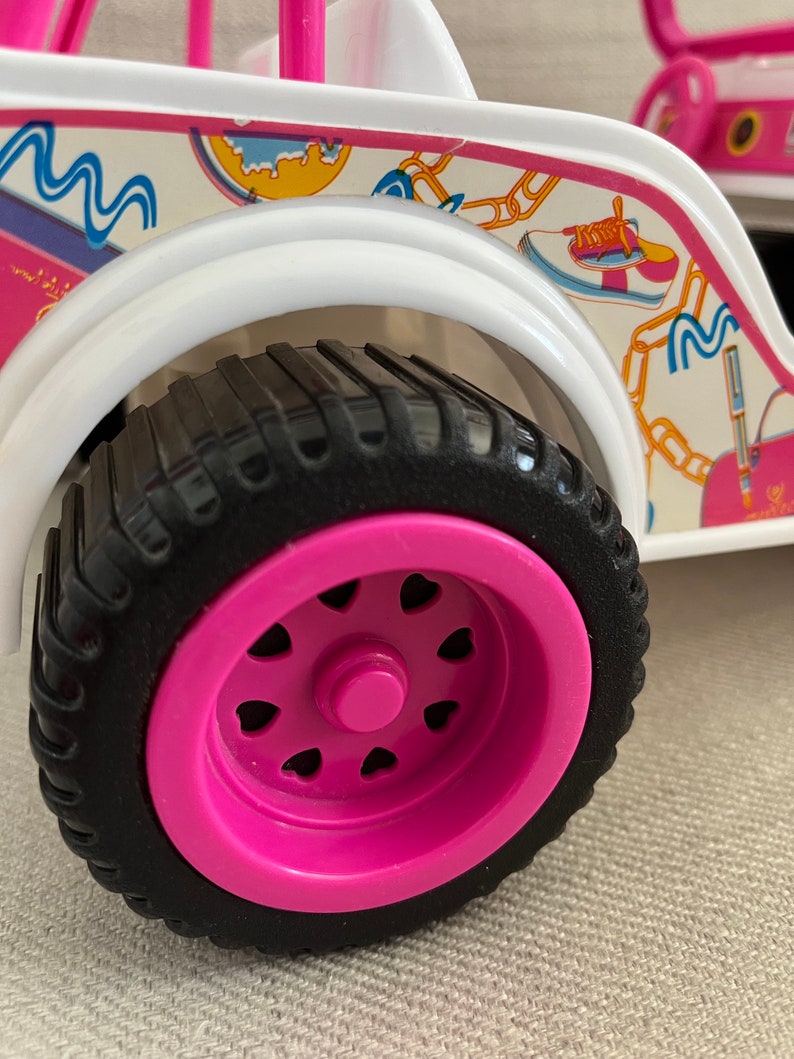 Vintage 1987 Beach Blast Beach Buggy White and Pink Arco Barbie Jeep - Etsy