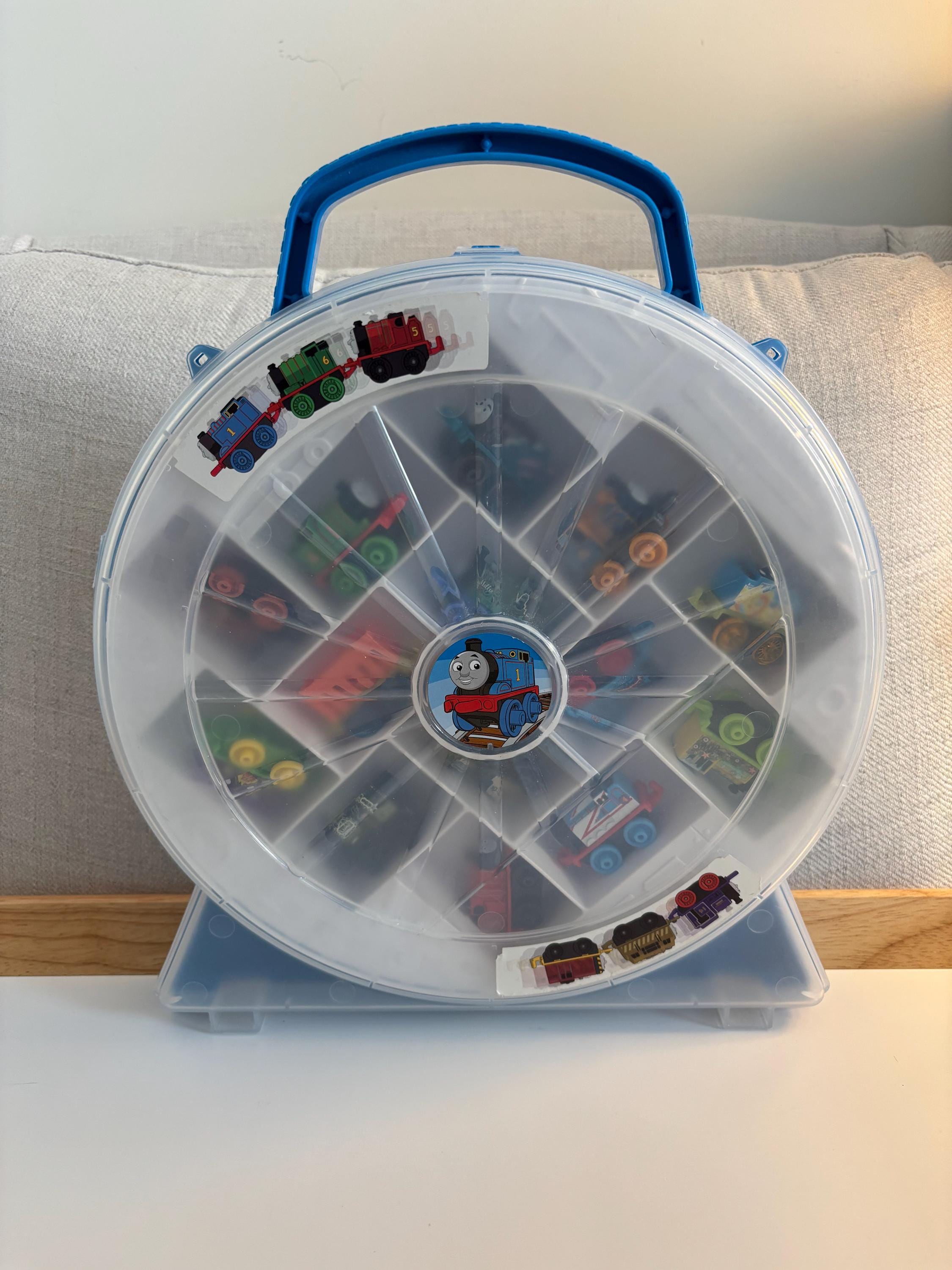 Thomas the Tank Engine Minis With Round Case Holds 14 Mini Trains ...