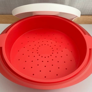 Tupperware Steamer With Lid Pink / White 1.6 L, 1-1/2 Quarts - 7763A ...