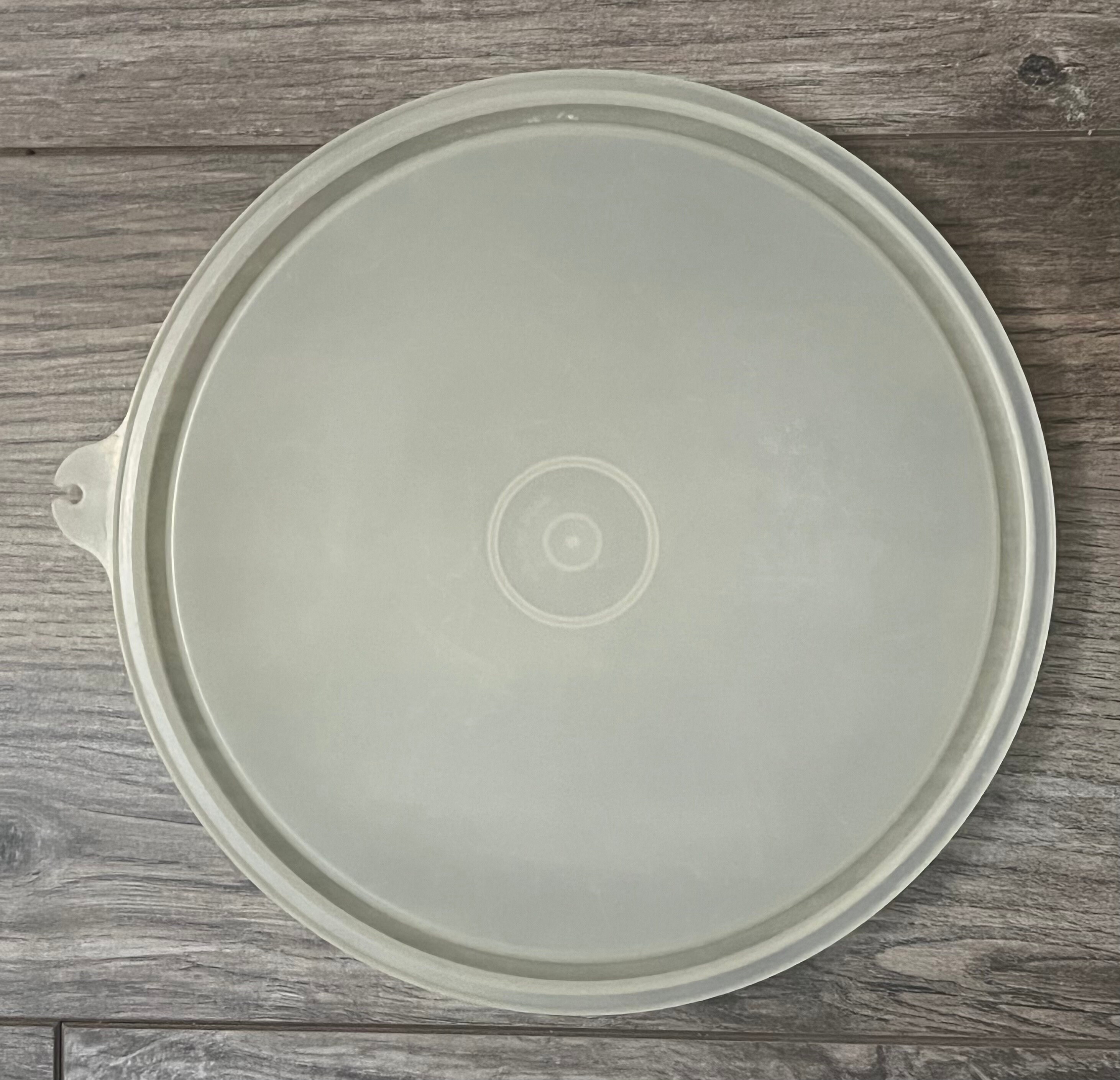 Vintage Clear Tupperware Round Lids With C Tabs 227, 6 Diameter ...