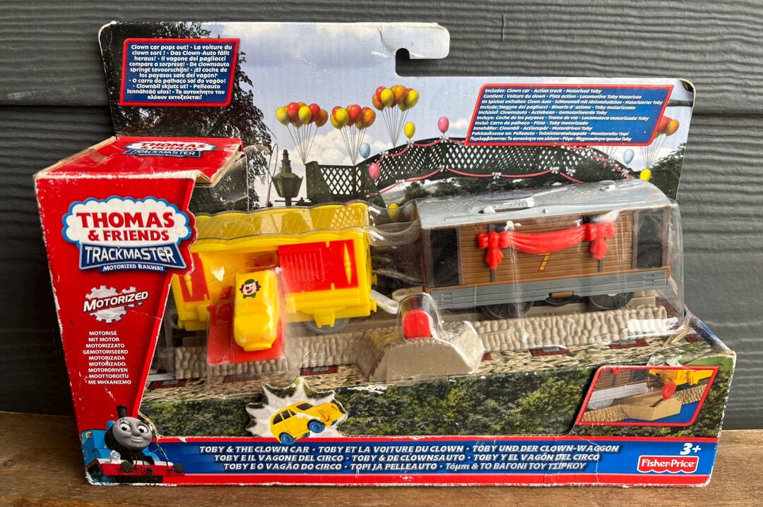 Thomas and Friends Trackmaster Motorized Railway Toby and the Clown Car ...
