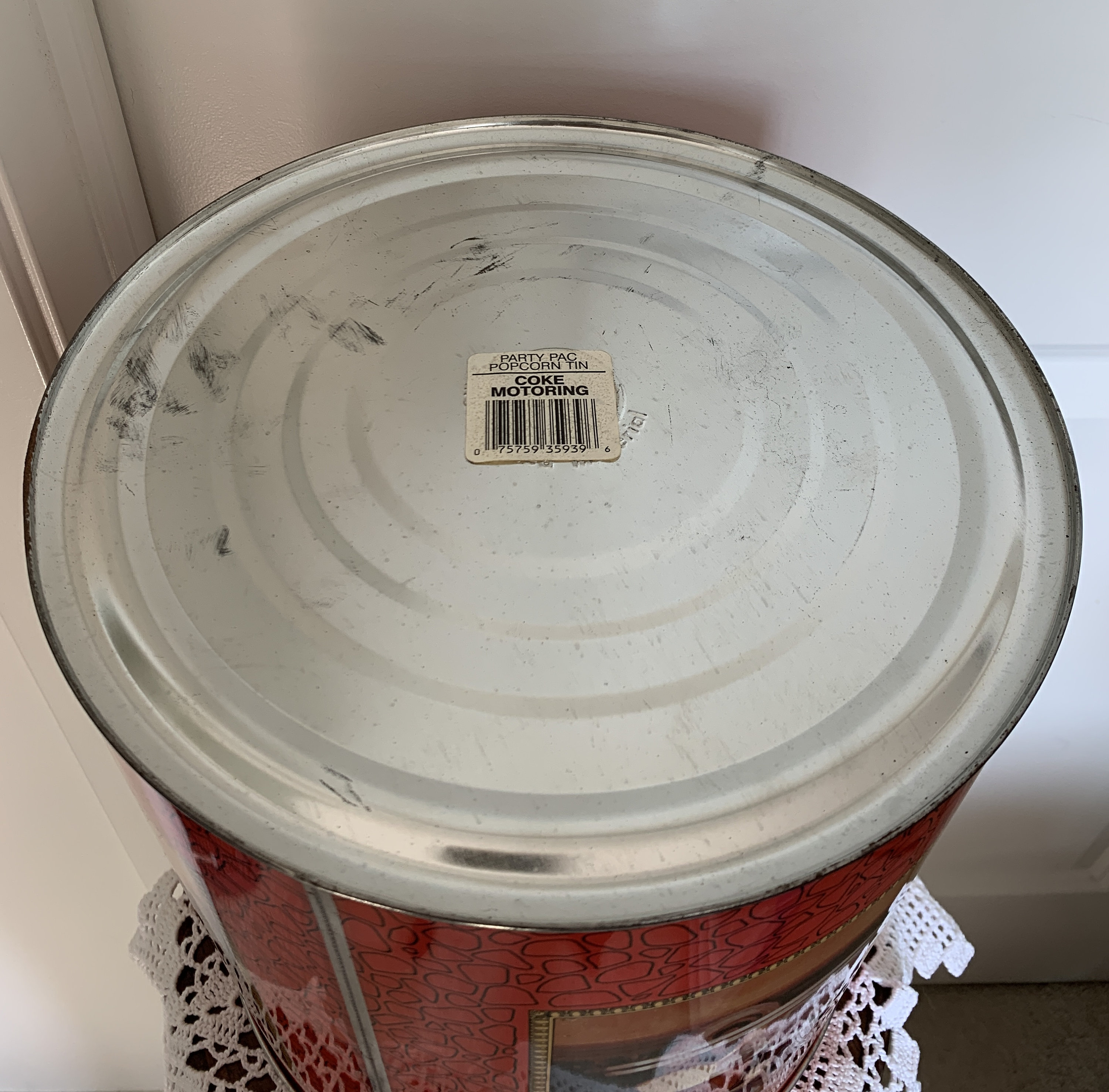 Vintage Large Round Coca-cola Tin Party PAC Gourmet Popcorn - Etsy