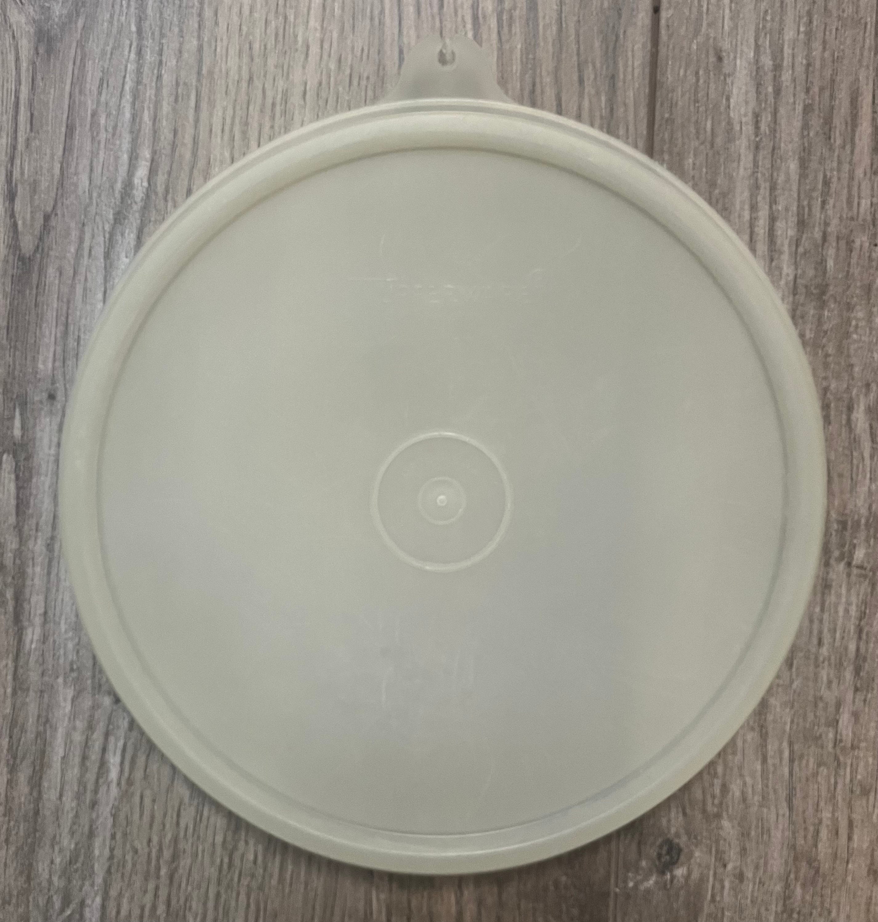 Vintage Clear Tupperware Round Lids With C Tabs 227, 6 Diameter ...