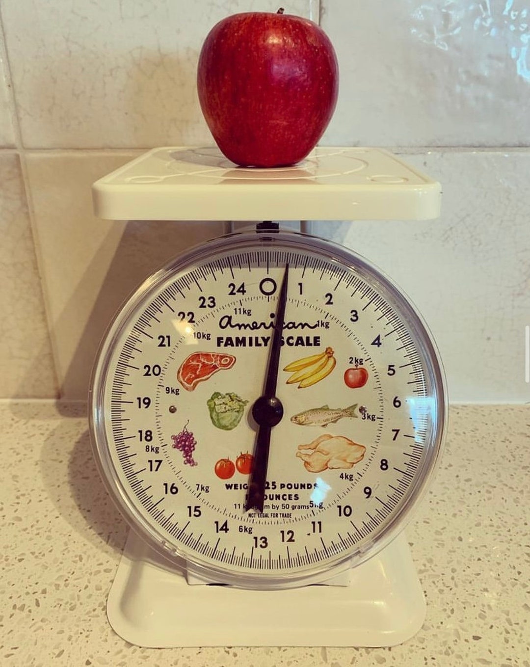 Vintage American Family Scale 11 Kg Dial Kitchen Household Analog Scale ...