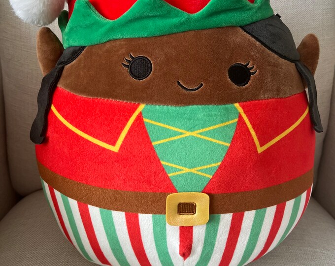 Original Squishmallow 12 Emani the Elf Girl Christmas Squishy Plush Toy ...