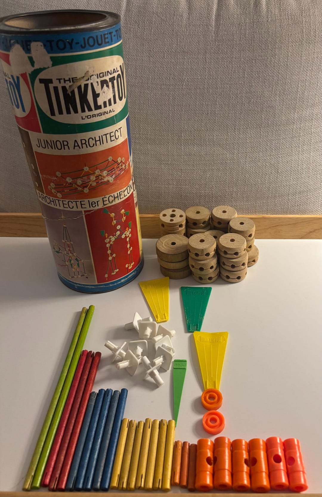 Mid Century Tinkertoy Junior Architect by Irwin Toys - Etsy