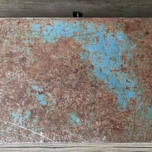 Vintage Patina Blue Metal Toolbox Beach Industries Smith Falls Ontario ...