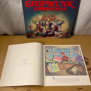 Vintage 80s the Chipmunks Alvin Simon and Theodore Vintage LP Vinyl ...