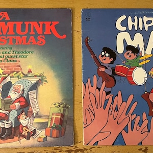 Vintage 80s the Chipmunks Alvin Simon and Theodore Vintage LP Vinyl ...