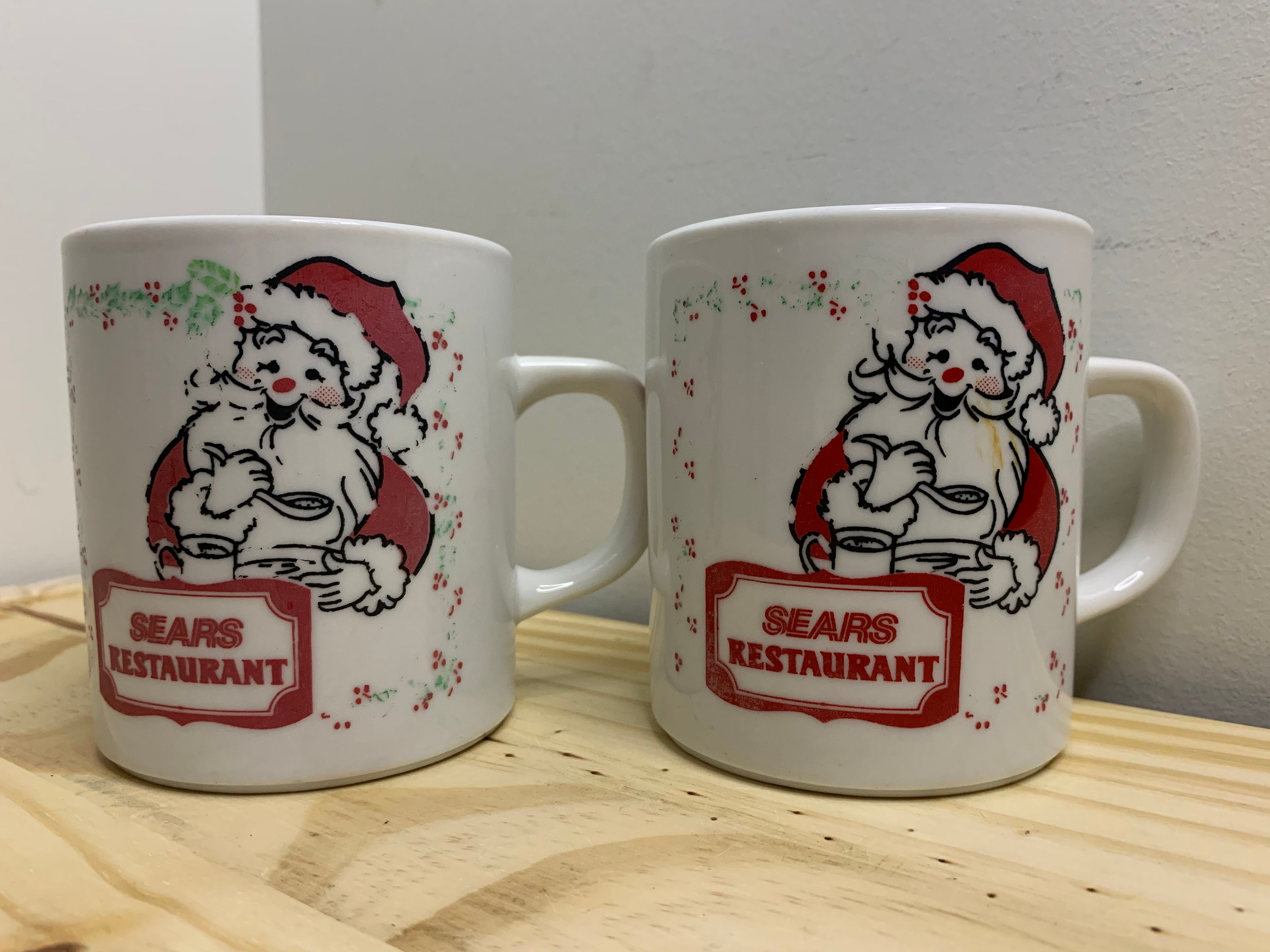 Set of 2 Vintage Classic Coffee Cups SEARS Restaurant Mugs - Etsy