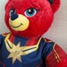 Build a Bear Captain Red Sparkly Bear With Outfit 16 Inch Teddy Bear ...