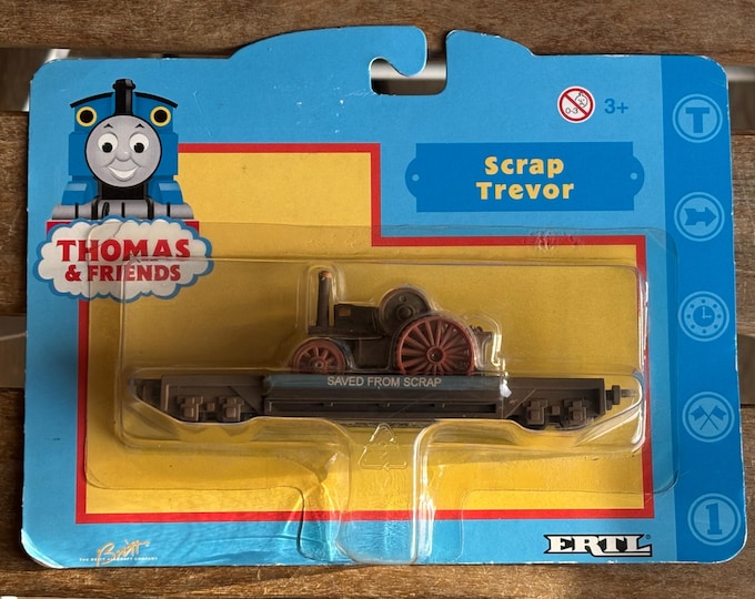 ERTL Thomas the Train Scrap Trevor Saved From Scrap Flatbed Trailer ...