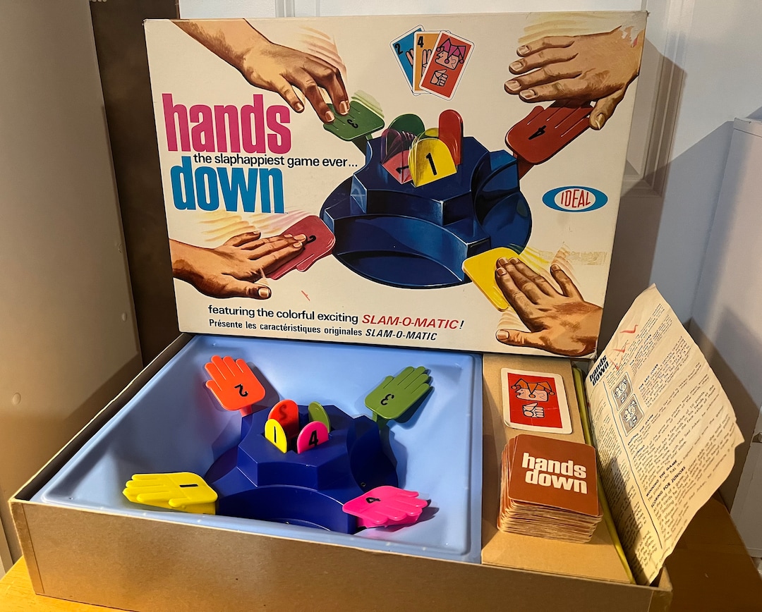 Vintage 1964 Hands Down Game “the Slaphappiest Game Ever” Featuring the ...