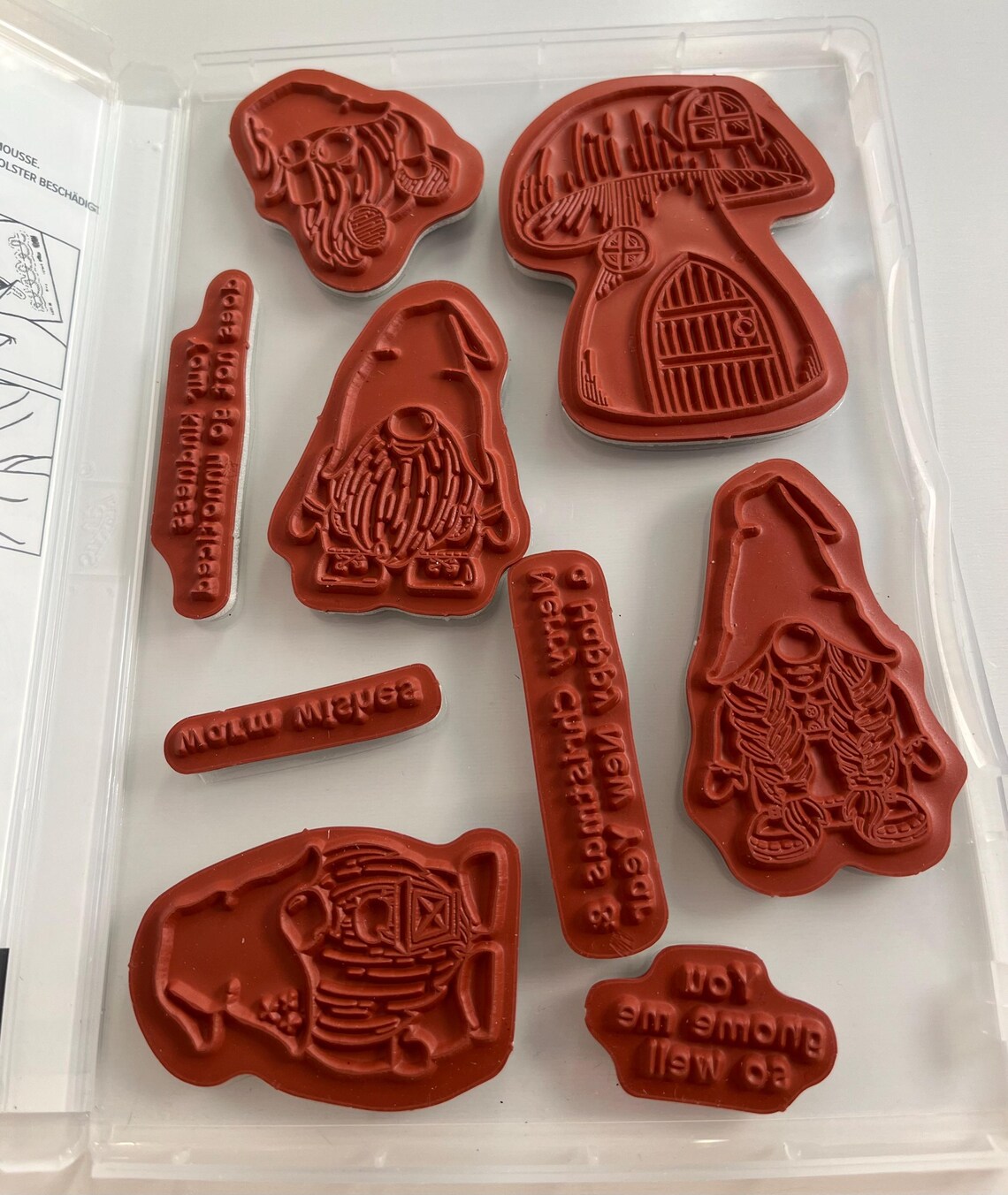 Stampin’ up Cling Stamp & Die Cut Set Kindest Gnomes 159616 - Etsy
