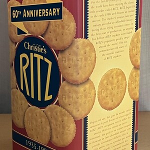 Vintage Christies Ritz Cracker Tin Biscuits 60th Anniversary 1935 1995 ...