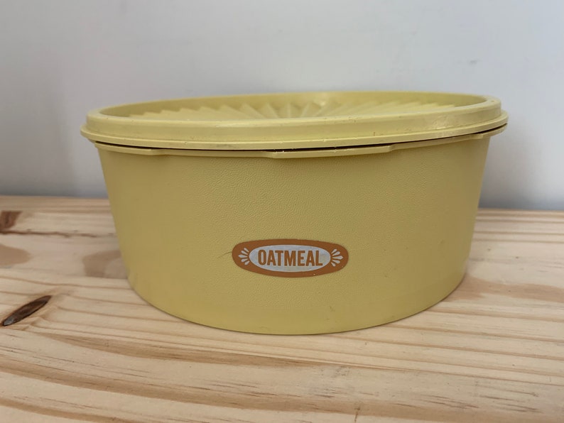 Vintage Tupperware Stackable Yellow Food Canister 1204-9 With Matching ...