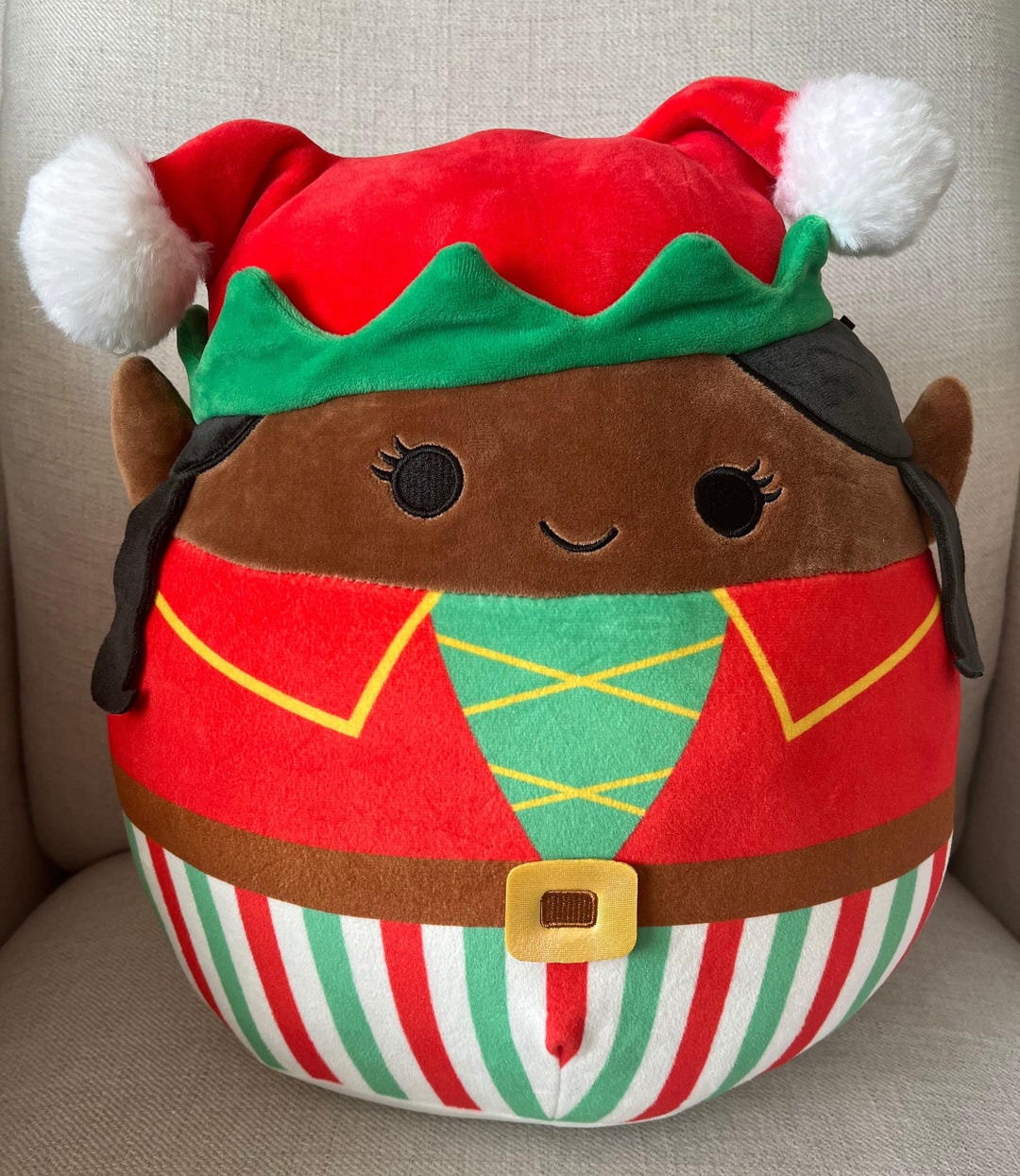 Original Squishmallow 12” Emani the Elf Girl Christmas Squishy Plush ...