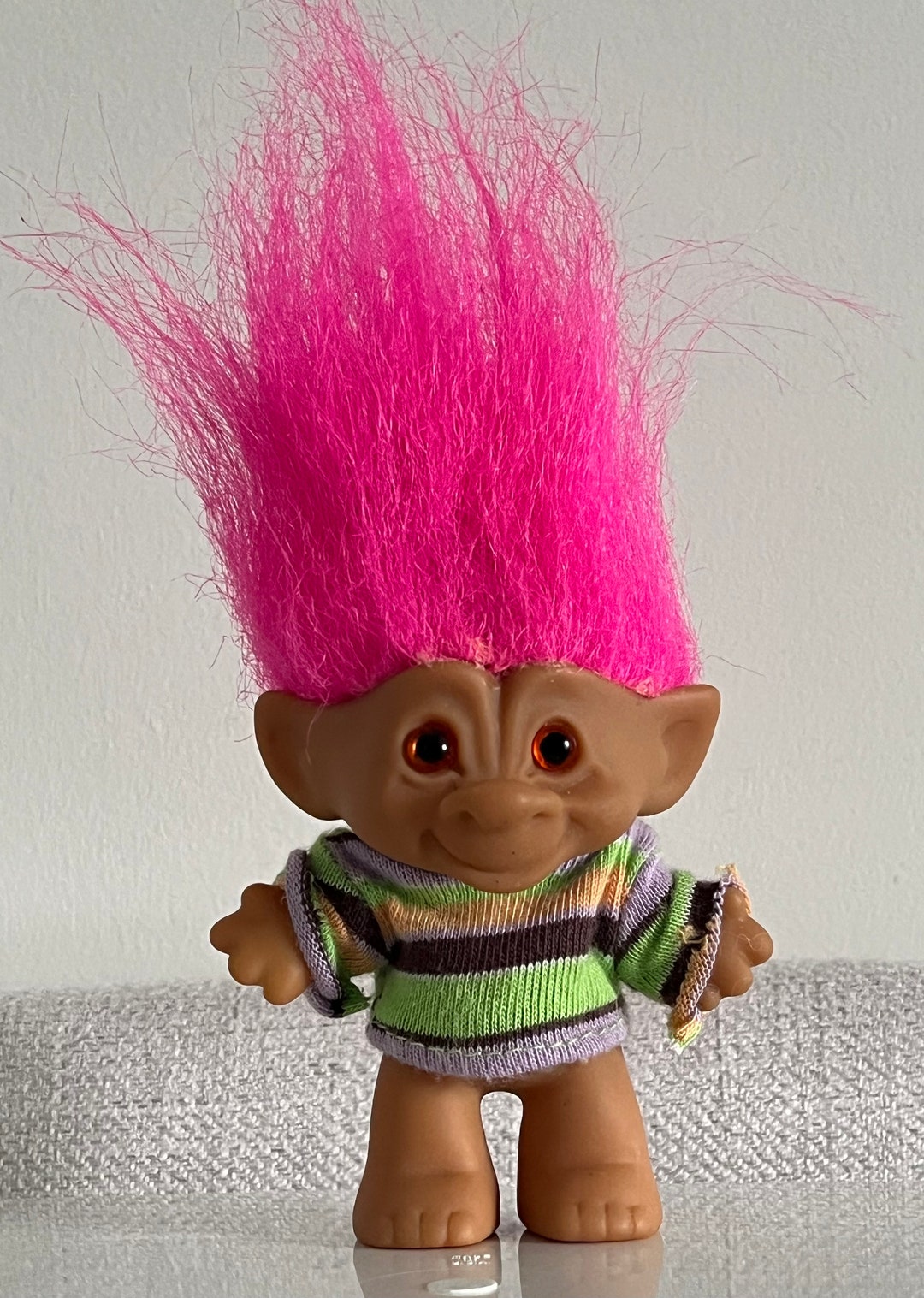 Ace Novelty Toys Pink Haired Troll With Red Heart Shaped Jewel Belly ...