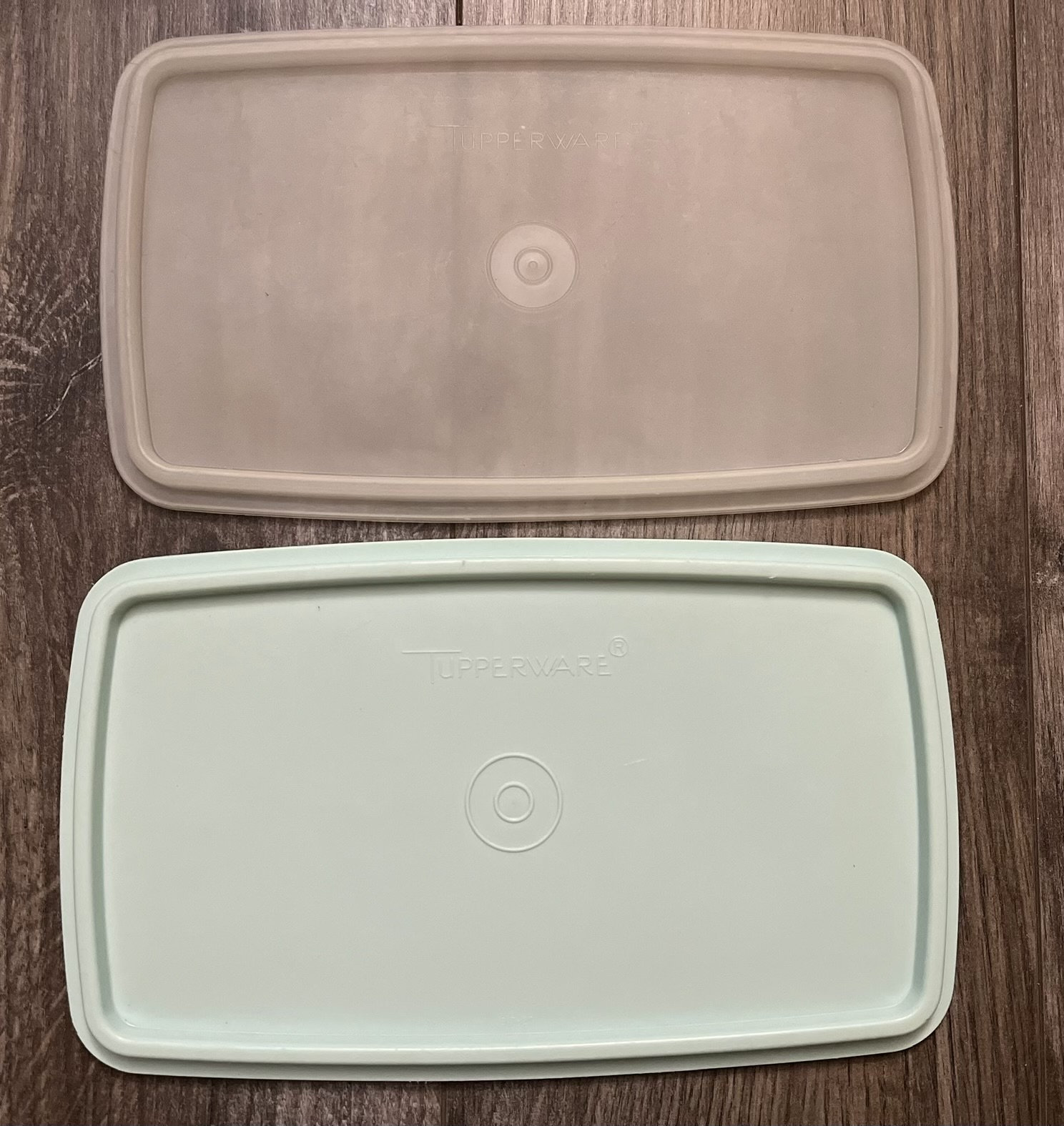 Vintage Tupperware Medium Rectangular Lids 817 8-7/8 Long X 5 Wide Mint ...