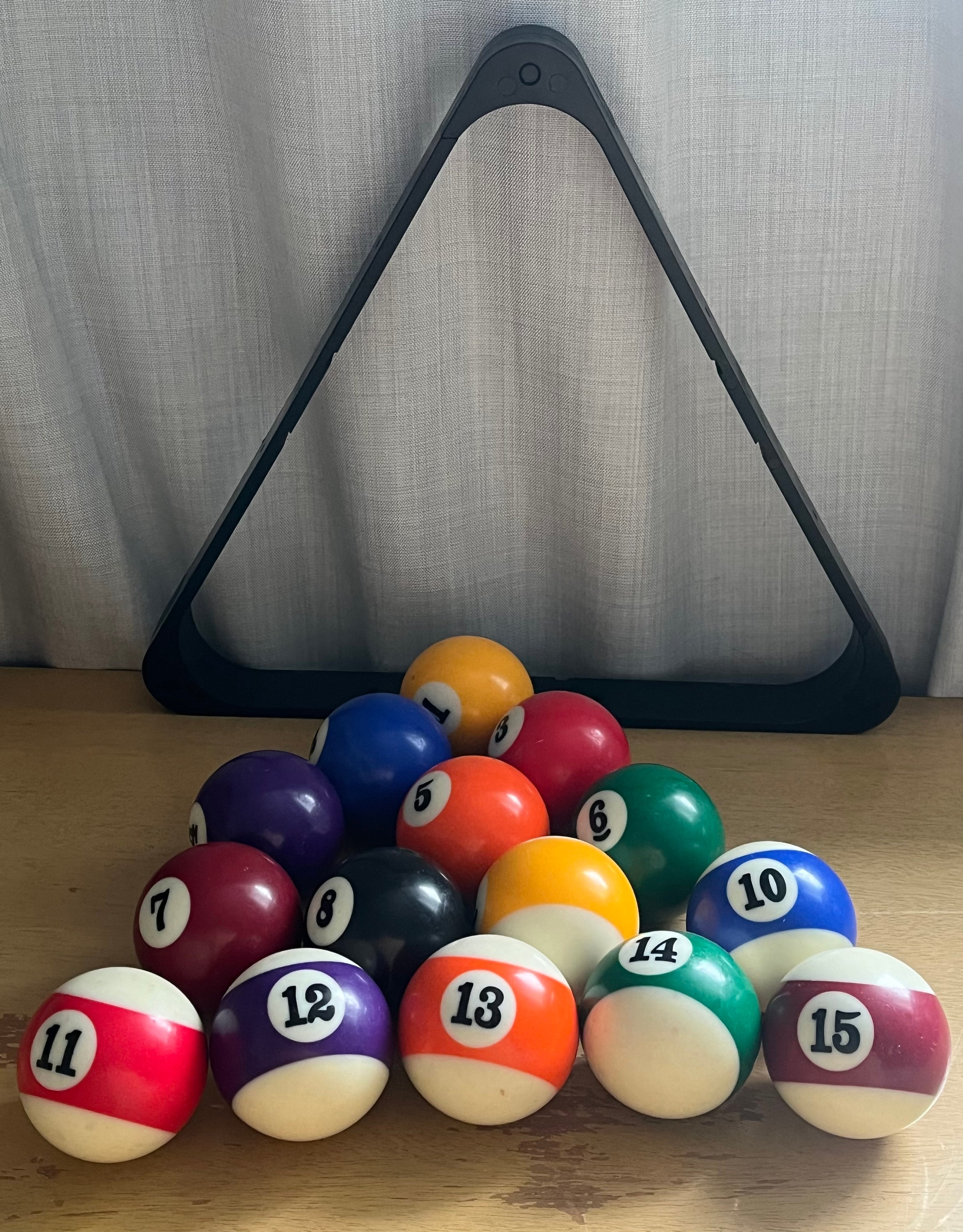Vintage Bakelite Complete Set of Billiards Balls Numbered 1 -> 15 ...