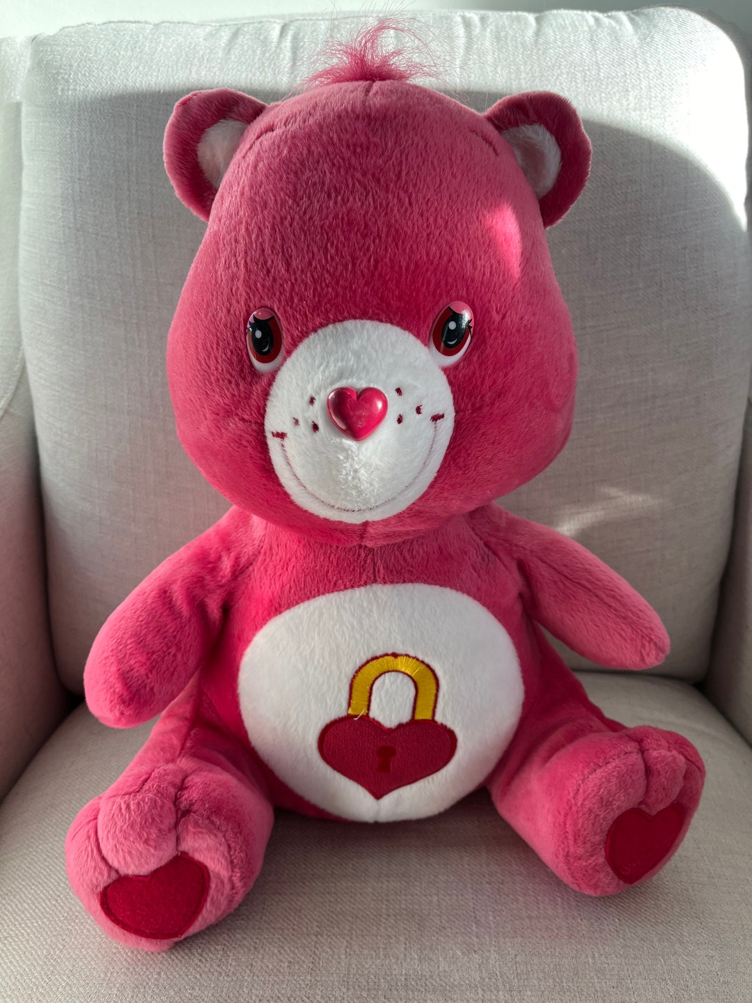 Vintage 2004 Care Bear 16” Secret Bear - TCFC - NANCO - Heart Lock on ...