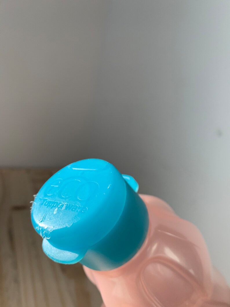 Pink Tupperware Eco Water Bottle 9098E-1 With Blue Lid - Etsy