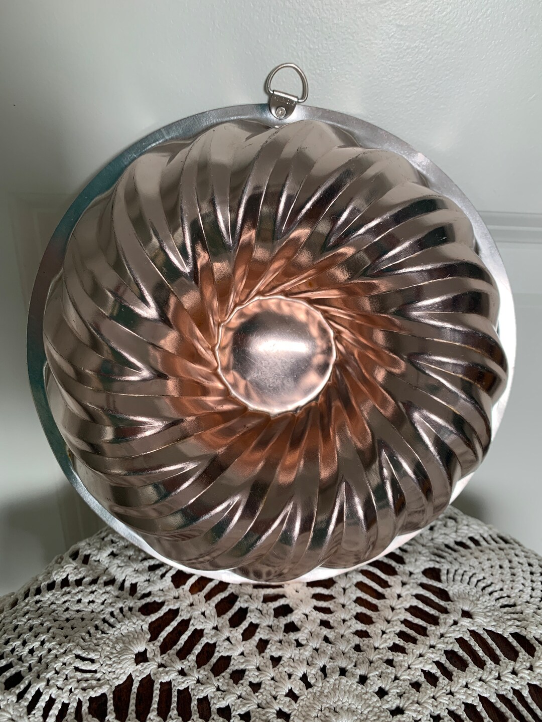 Vintage Copper Bundt Cake or Pudding Pan Wall Hanging 4 Cups - Etsy