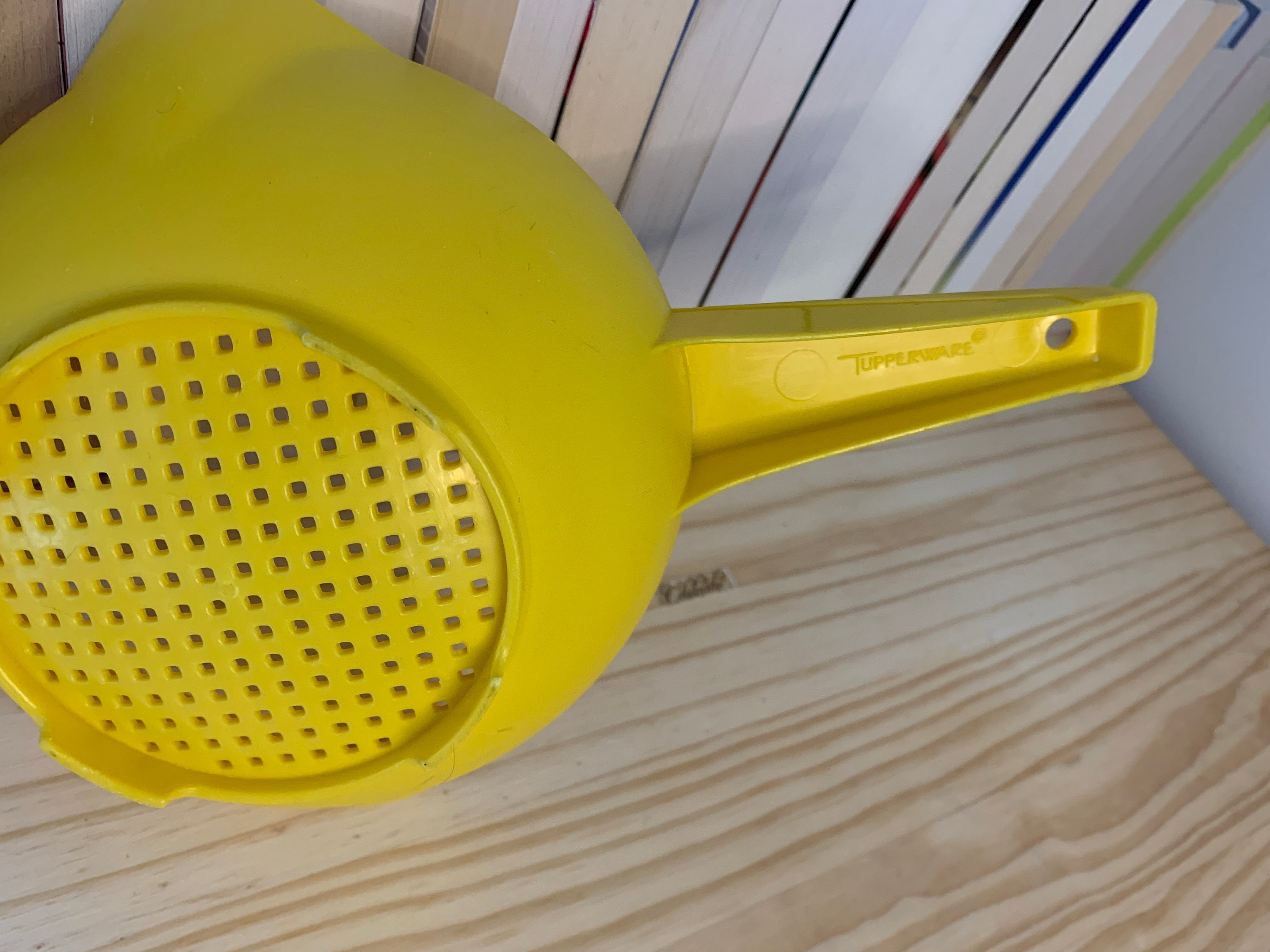 Small Butter Yellow Vintage Tupperware Strainer Colander With Handle ...