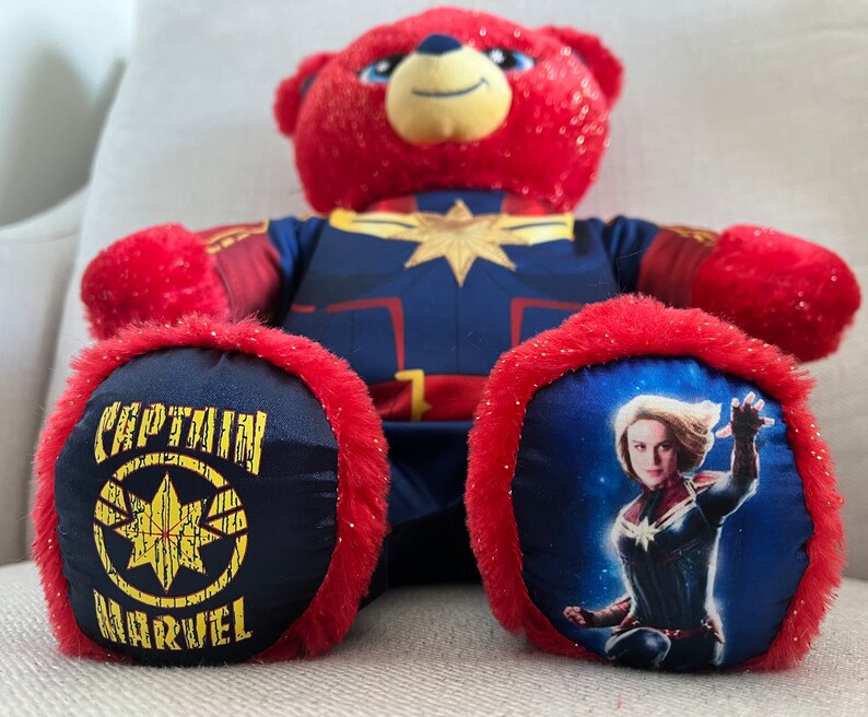 Build a Bear Captain Red Sparkly Bear With Outfit 16 Inch Teddy Bear ...