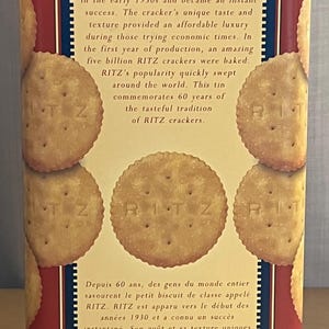 Vintage Christies Ritz Cracker Tin Biscuits 60th Anniversary 1935 1995 ...