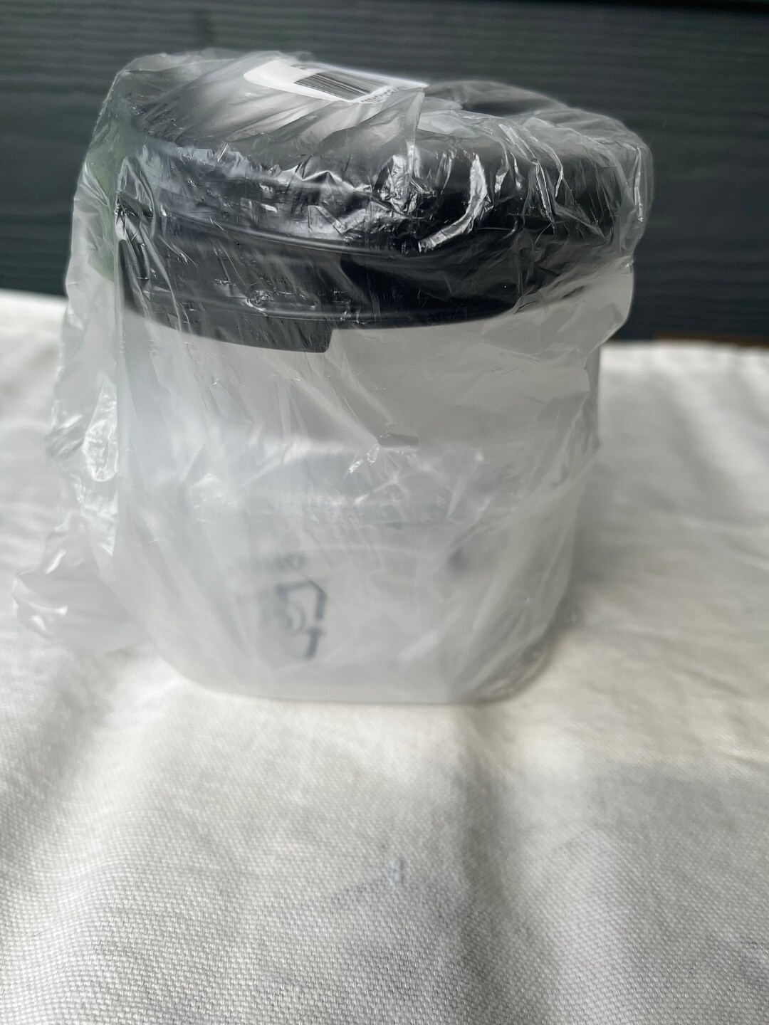 Tupperware Modular Mates Clear Round Storage Containers With Black Lids ...