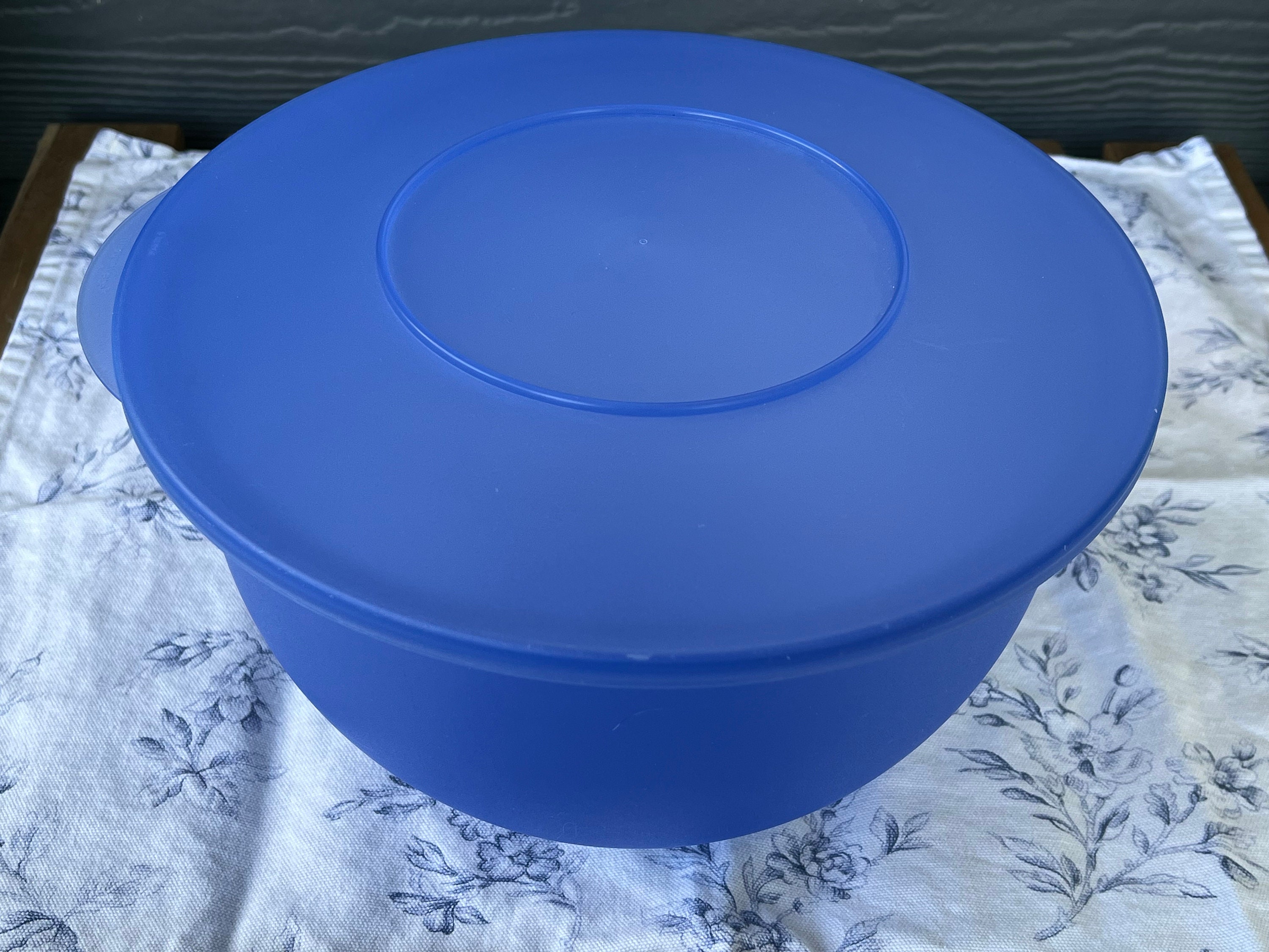 Vintage Blue Tupperware Impressions Series Storage Bowl 3091B - Etsy